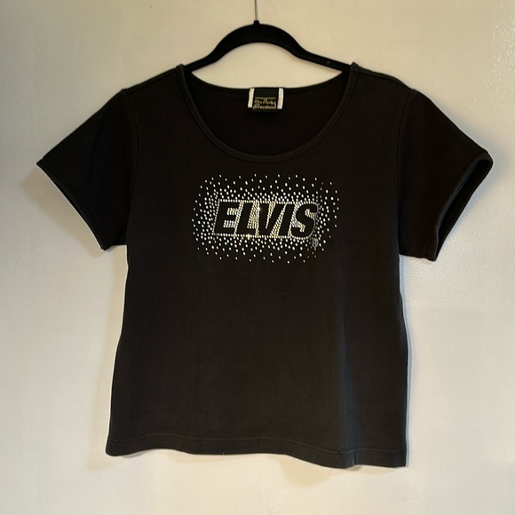 Graceland | Tops | Elvis Rhinestone Tshirt Graceland | Poshmark